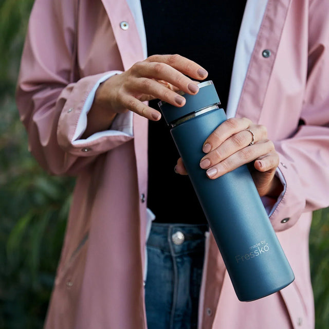 Fressko Infuser Flask 500ml - Denim | Drink Bottle | Stainless Steel ...